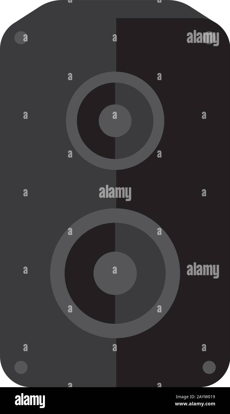 Speakers system icon flat Stock Vector Images - Alamy