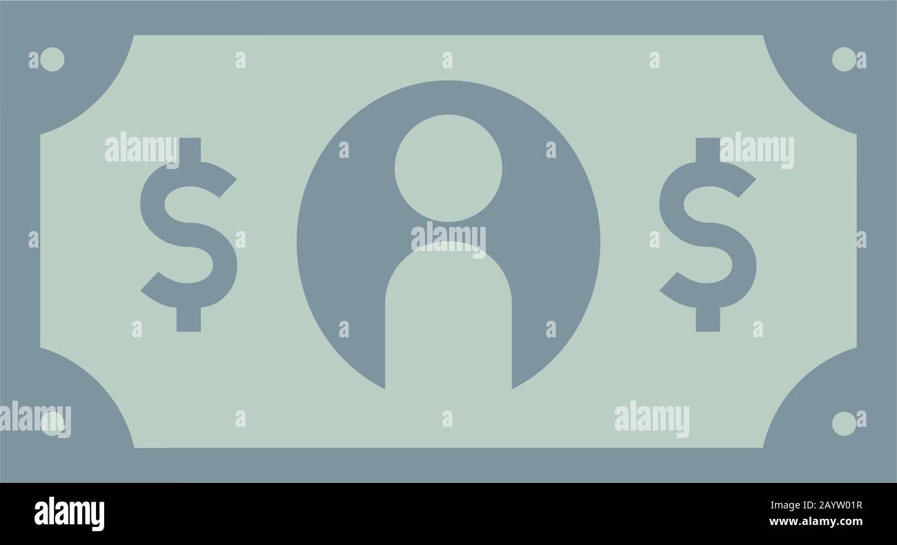 Cash bill flat graphic Cut Out Stock Images & Pictures - Alamy