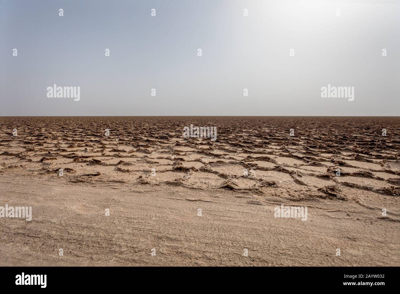 Scenic view of karum salt crystal lake in Danakil depression, Afar ...