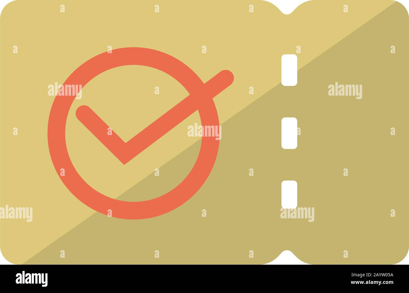 Ticket icon vector flat Stock Vector Images - Alamy