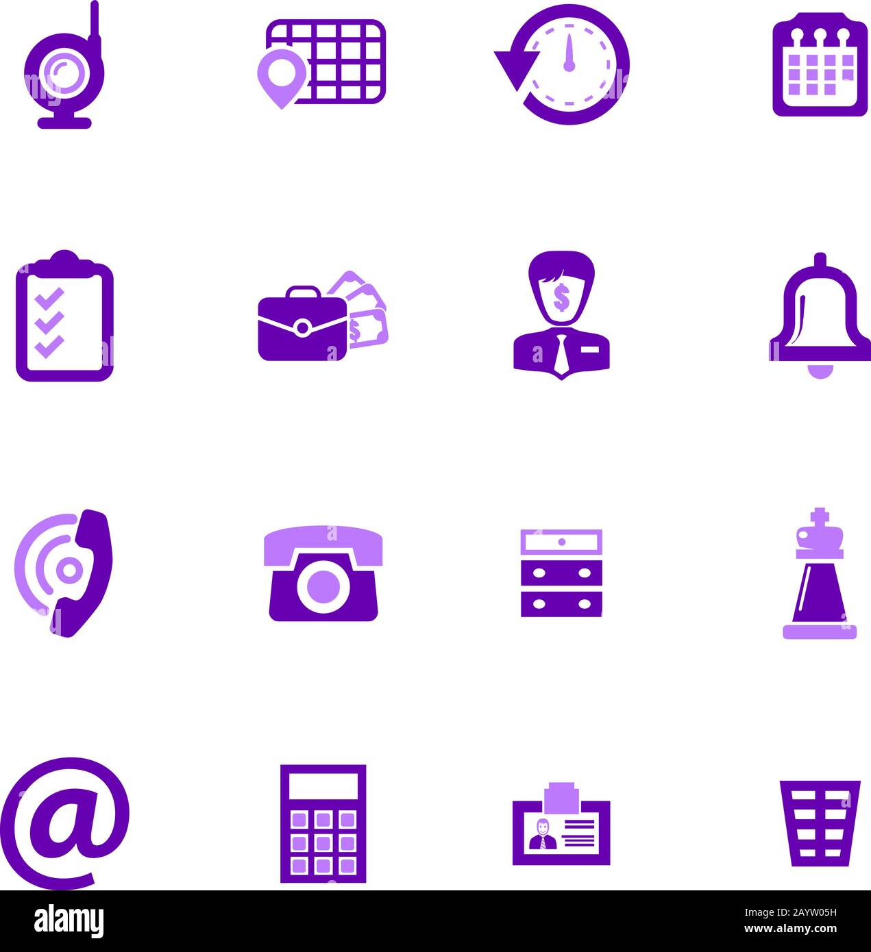 Office icons set Stock Vector Image & Art - Alamy