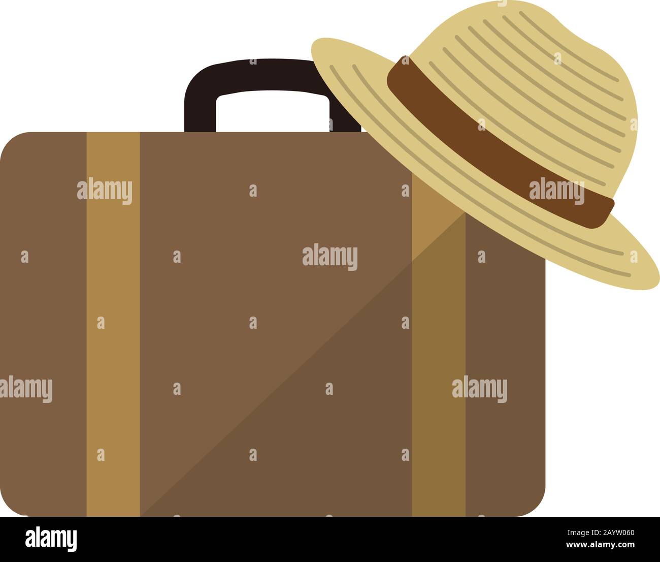 Travel bag, suitcase, vacation vector icon illustration Stock Vector ...