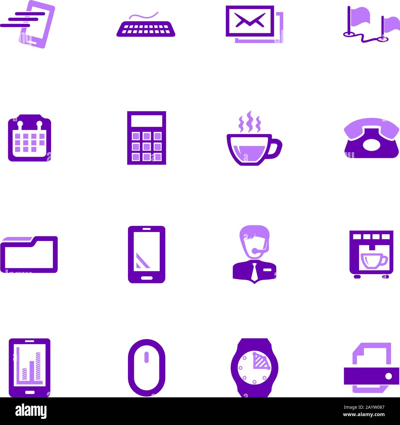 Office icons set Stock Vector Image & Art - Alamy