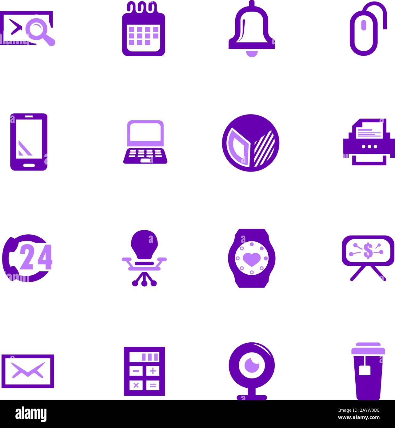 Office icons set Stock Vector Image & Art - Alamy