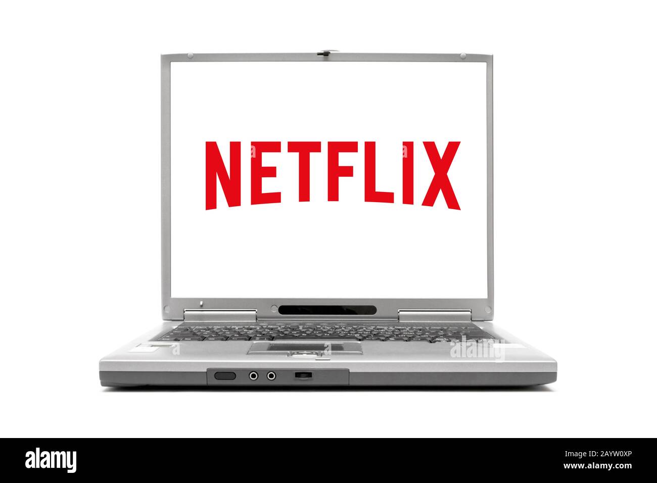 laptop showing logo of Netflix on the display Stock Photo - Alamy
