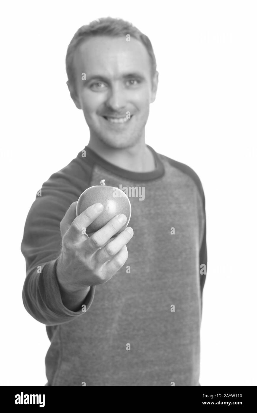 Portrait of man holding food hi-res stock photography and images - Alamy