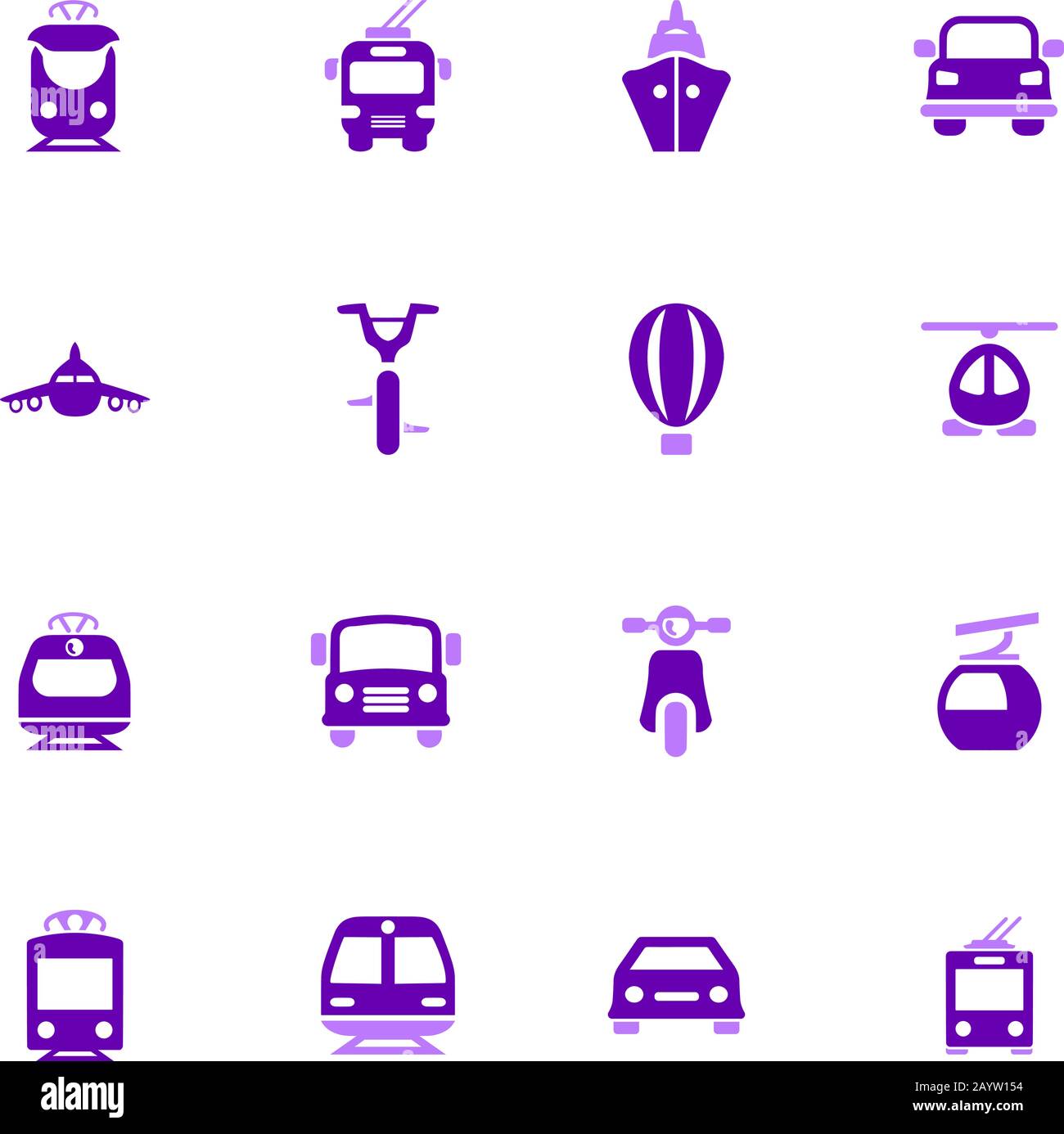 Public transport icons set Stock Vector Image & Art - Alamy