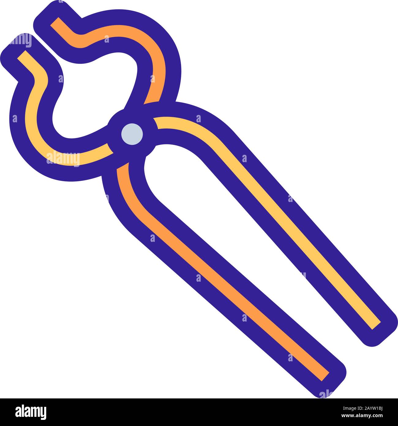 tongs icon vector. Isolated contour symbol illustration Stock Vector ...