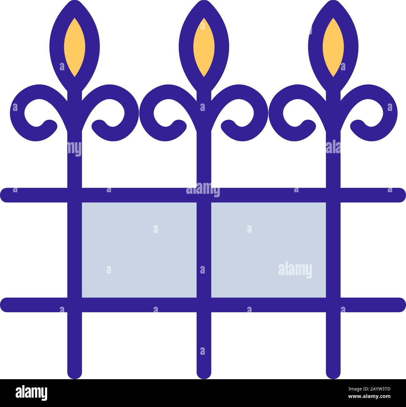 Blacksmith icon set color Cut Out Stock Images & Pictures - Alamy