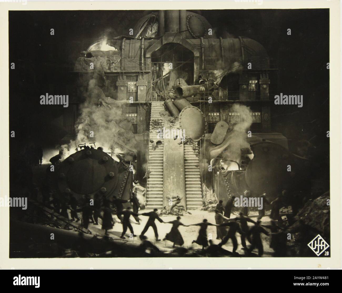 Scene from the film Metropolis by Fritz Lang. Museum: PRIVATE ...