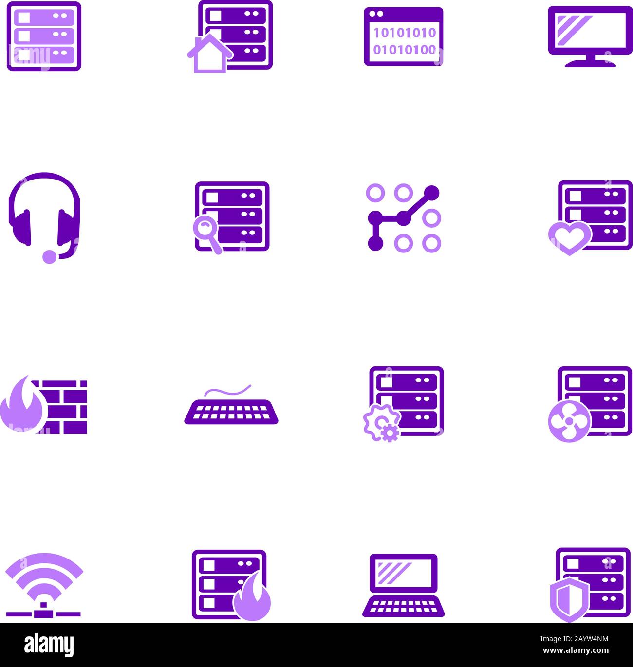 Internet, server, network icons set Stock Vector Image & Art - Alamy
