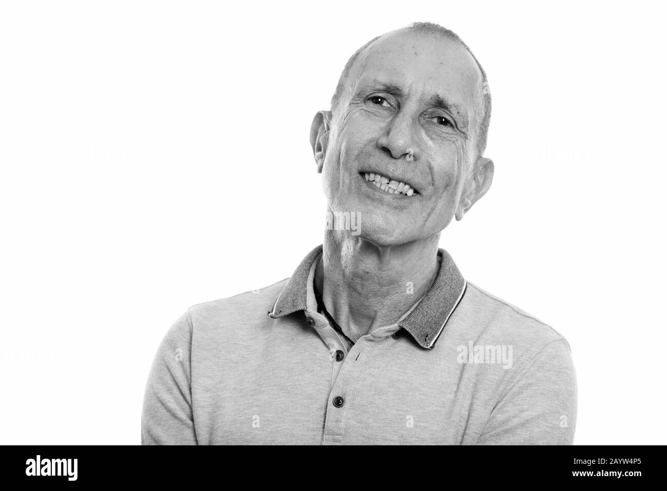 Elderly smiling man portrait hi-res stock photography and images - Alamy