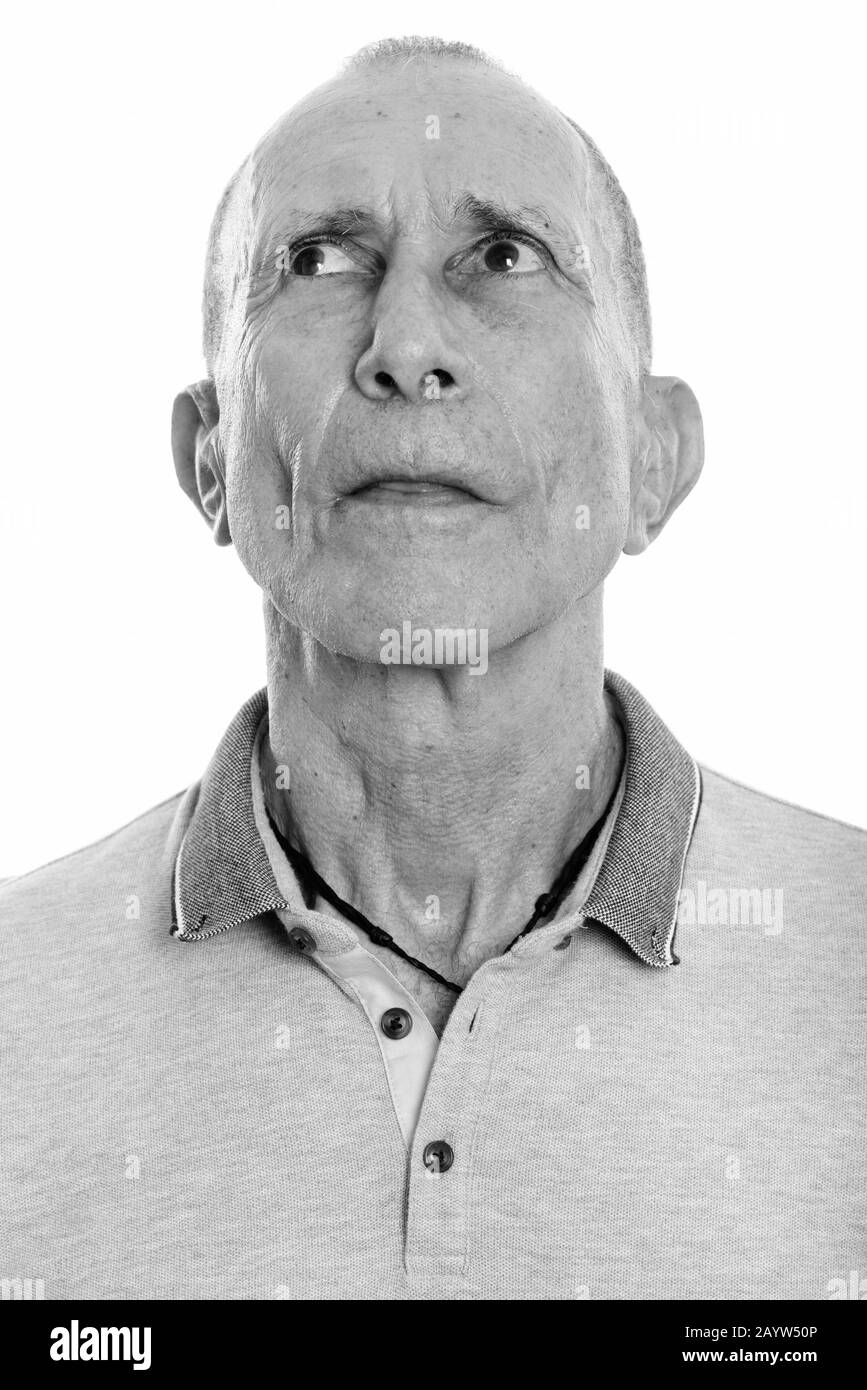 Portrait face thinking senior hi-res stock photography and images - Alamy