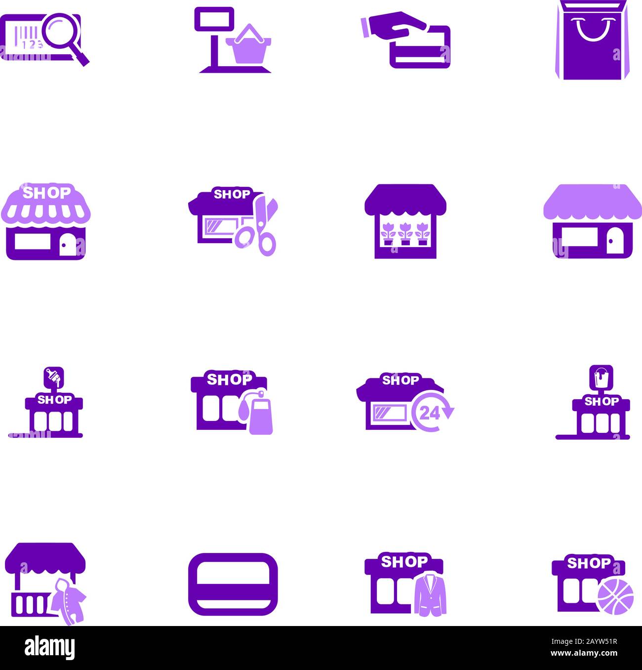 Children shop illustration Cut Out Stock Images & Pictures - Alamy