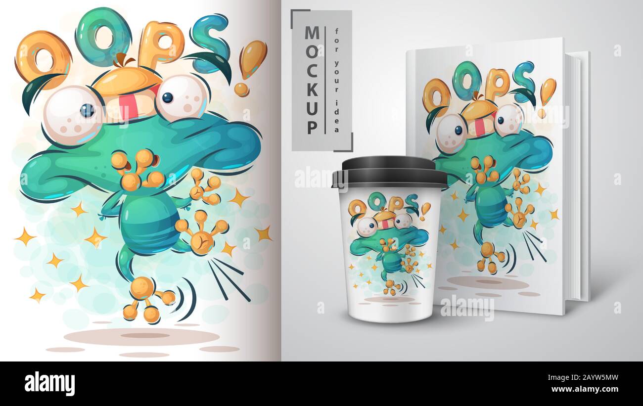 Jump frog poster and merchandising Stock Vector Image & Art - Alamy
