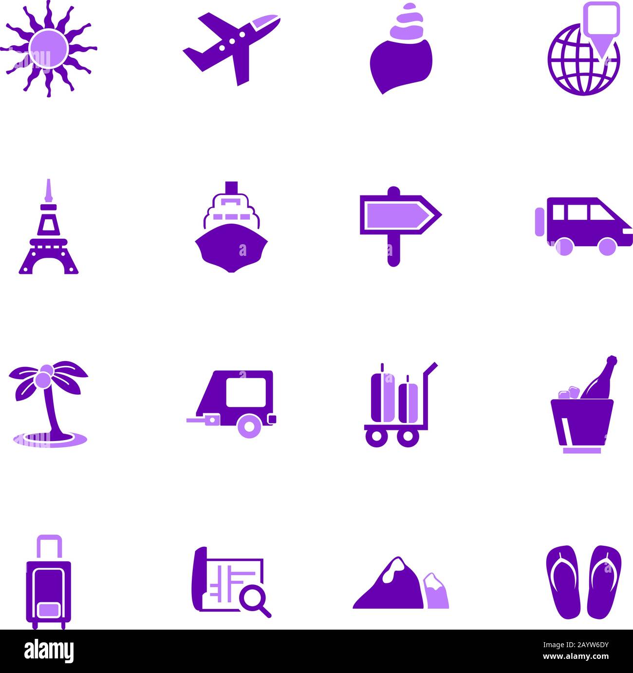 Travel icons set Stock Vector Image & Art - Alamy