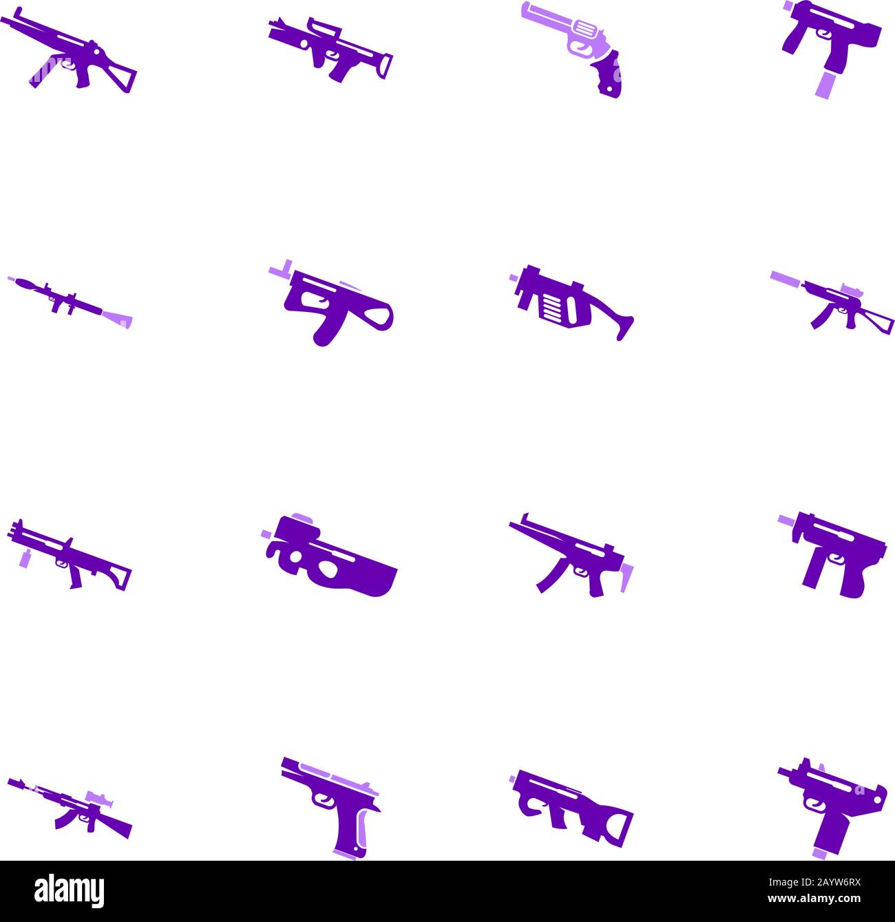 Set of hand weapons Stock Vector Image & Art - Alamy