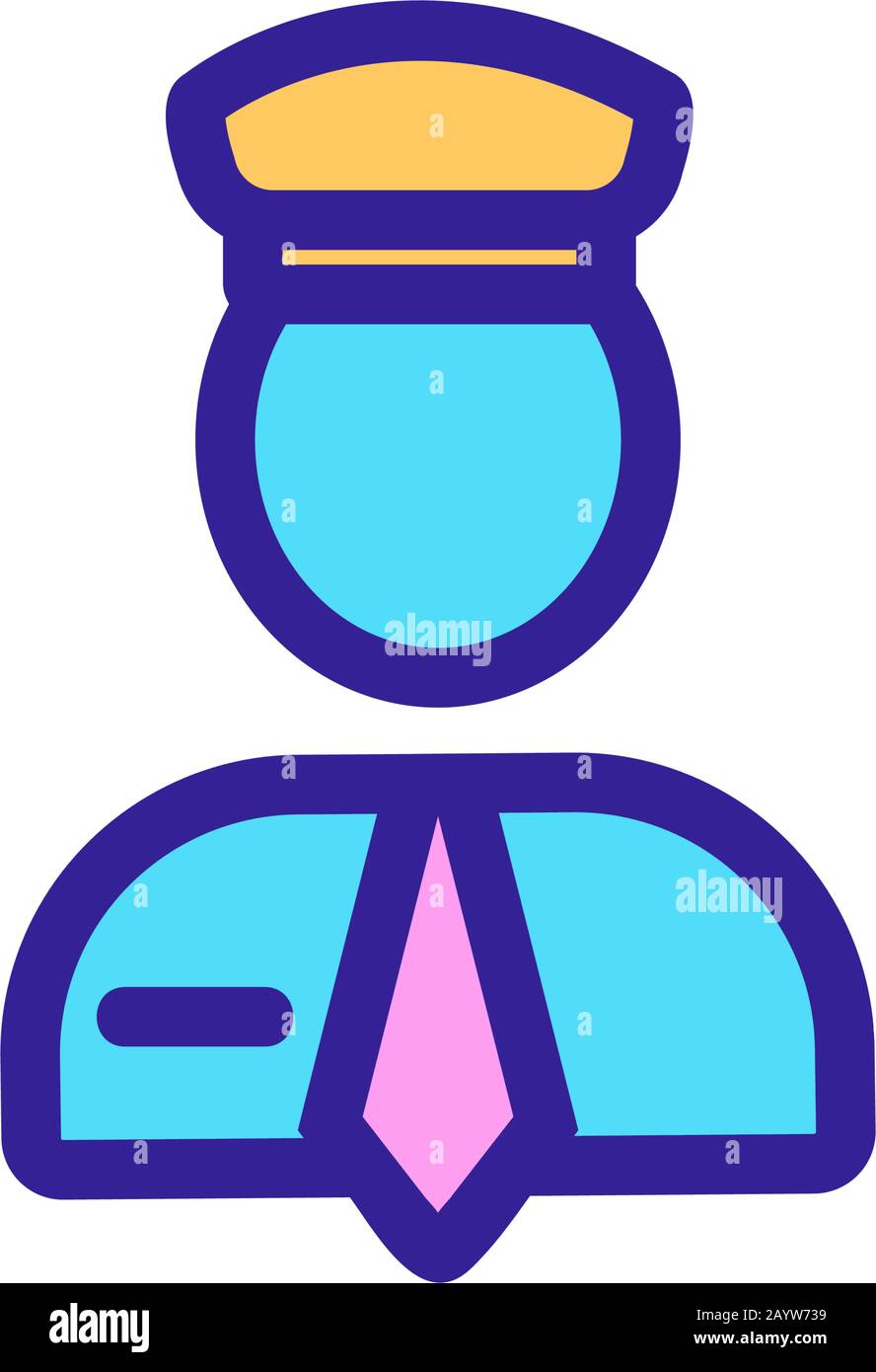 Driver icon vector. Isolated contour symbol illustration Stock Vector ...