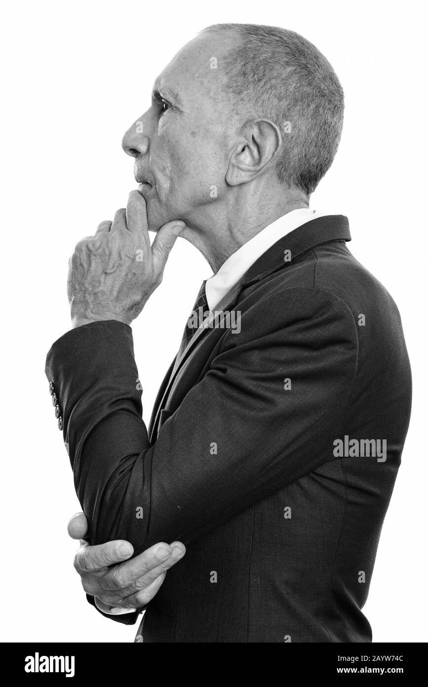 Thoughtful senior businessman light hi-res stock photography and images ...