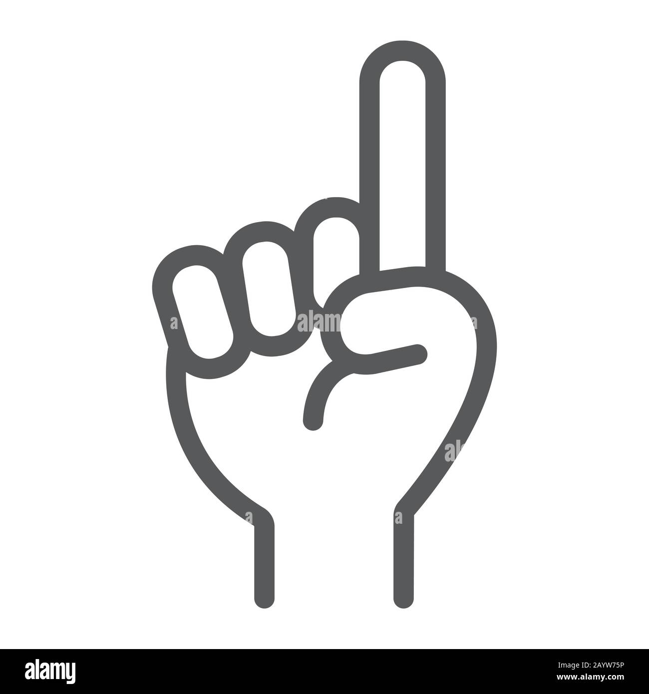 Faith in Allah line icon, ramadan and islam, Allah is one sign, vector ...