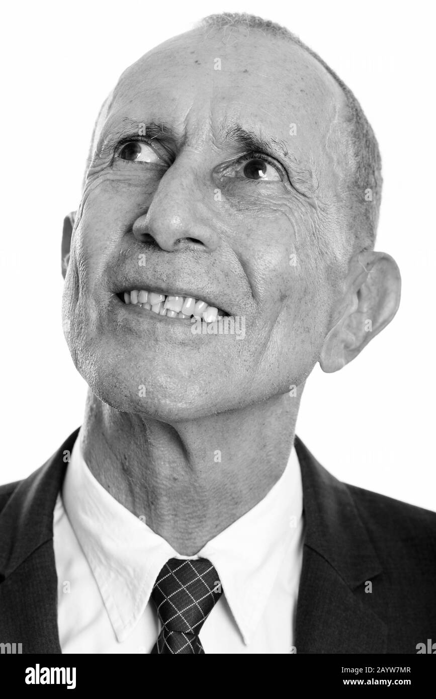 Old man face smiling Black and White Stock Photos & Images - Alamy