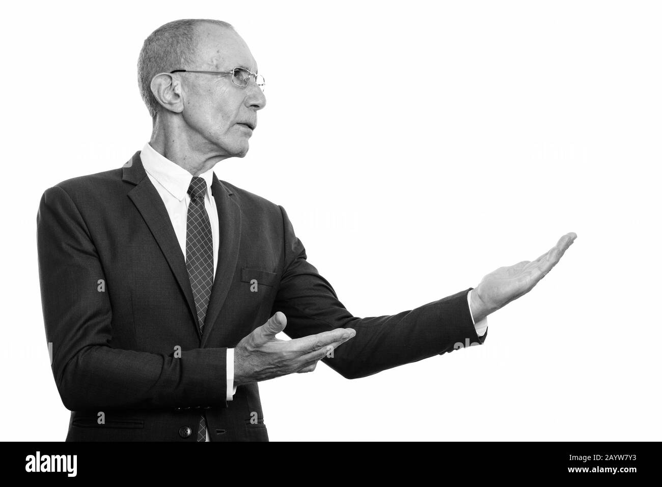 Profile view blank white Cut Out Stock Images & Pictures - Alamy