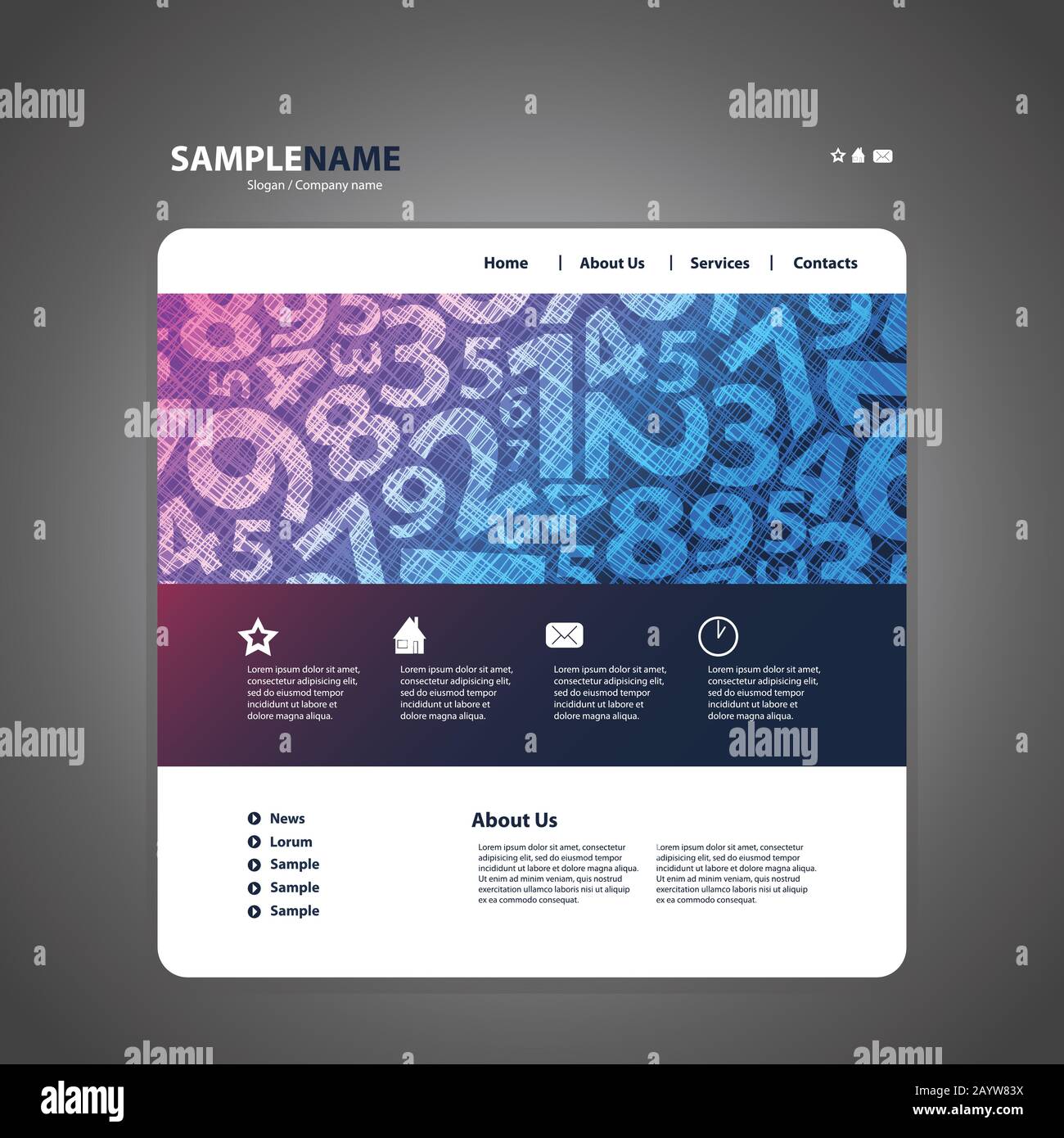 Numeral net hi-res stock photography and images - Alamy