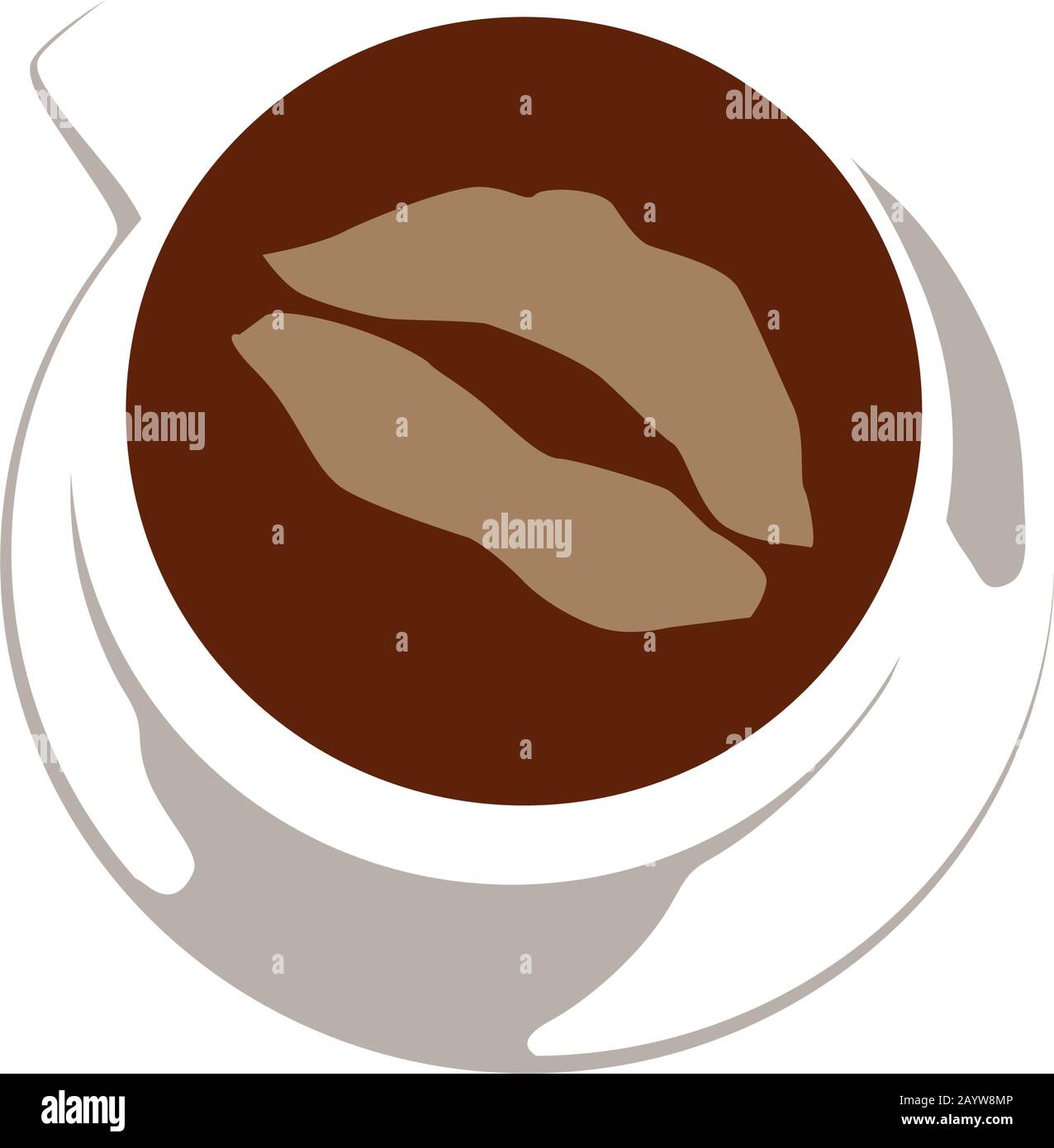 female lips inside cup of coffee Stock Vector Image & Art - Alamy