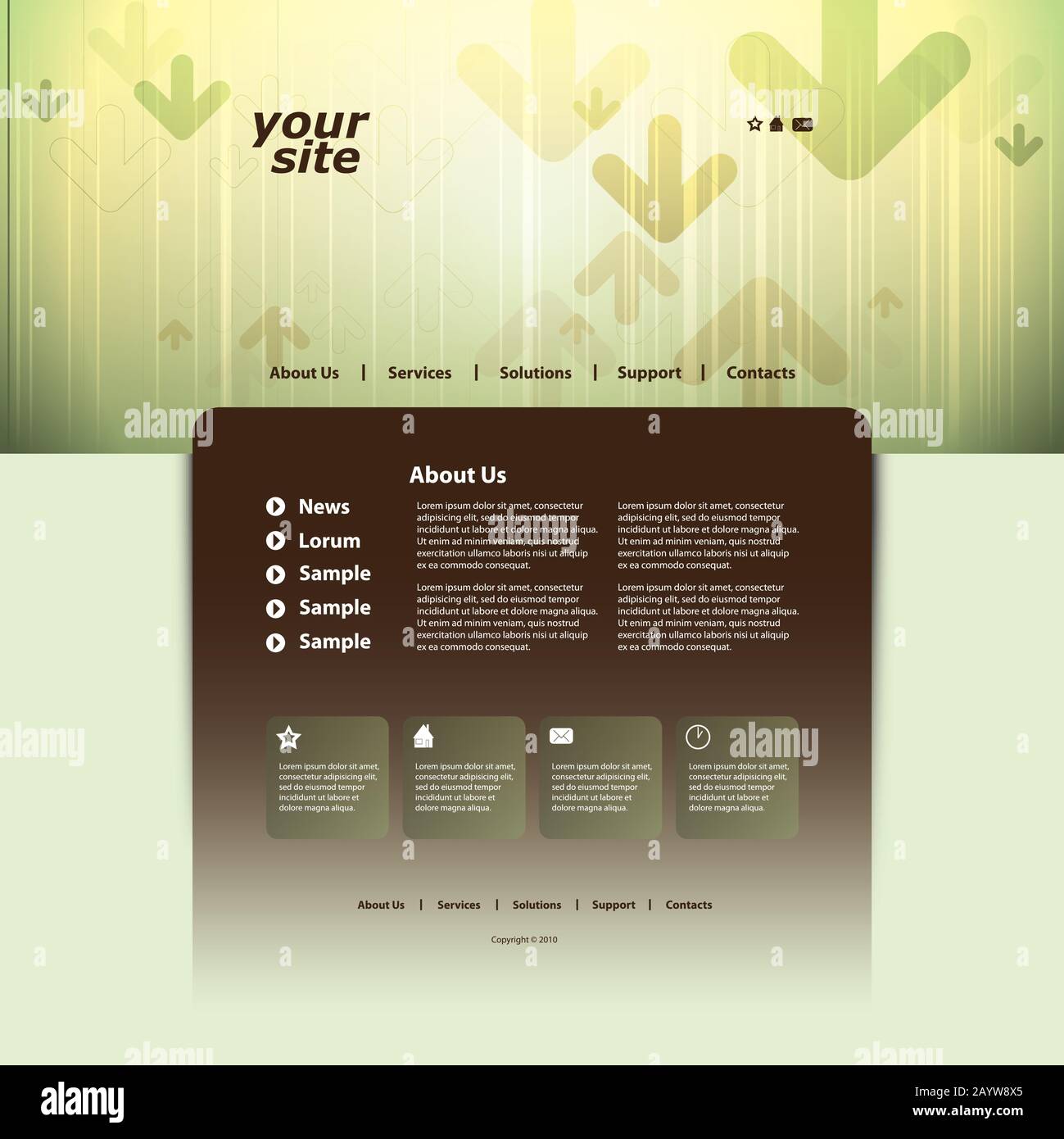 Vector web site design template Stock Vector Image & Art - Alamy