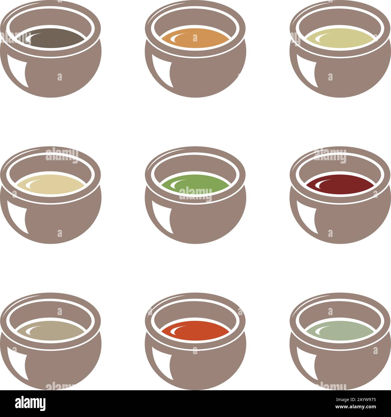 colorful soup dishes Stock Vector Image & Art - Alamy