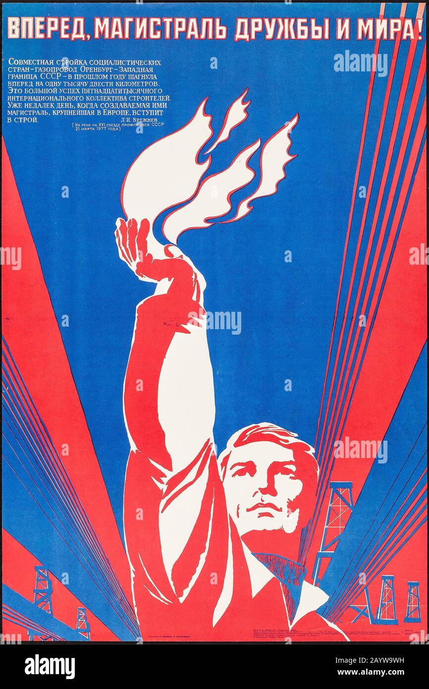 Soviet friendship poster hi-res stock photography and images - Alamy