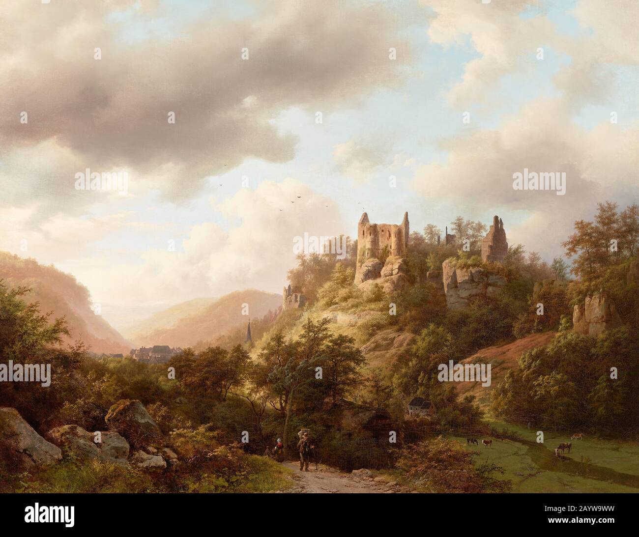 View of Larochette Castle. Museum: Musée National d'Histoire et d'Art ...