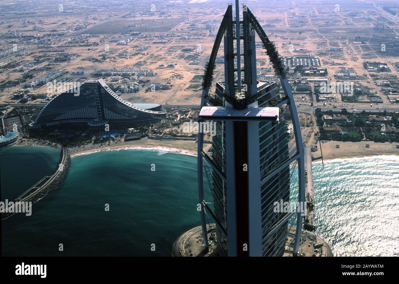 Burj al arab jumeirah aerial hi-res stock photography and images - Alamy
