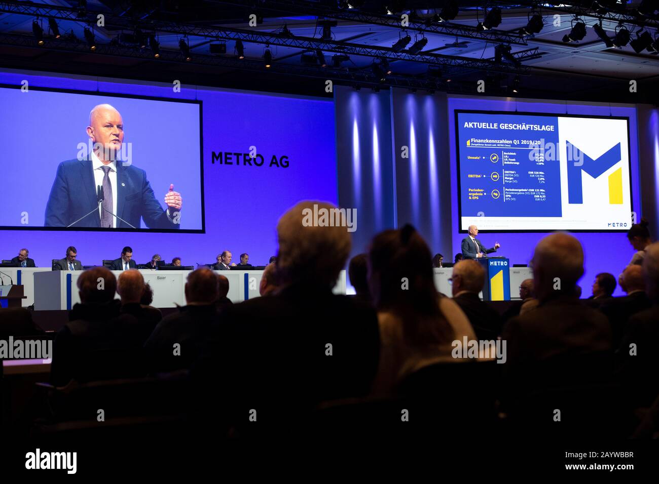 Olaf KOCH, (Management Chairman of the Metro Group, CEO), during his ...