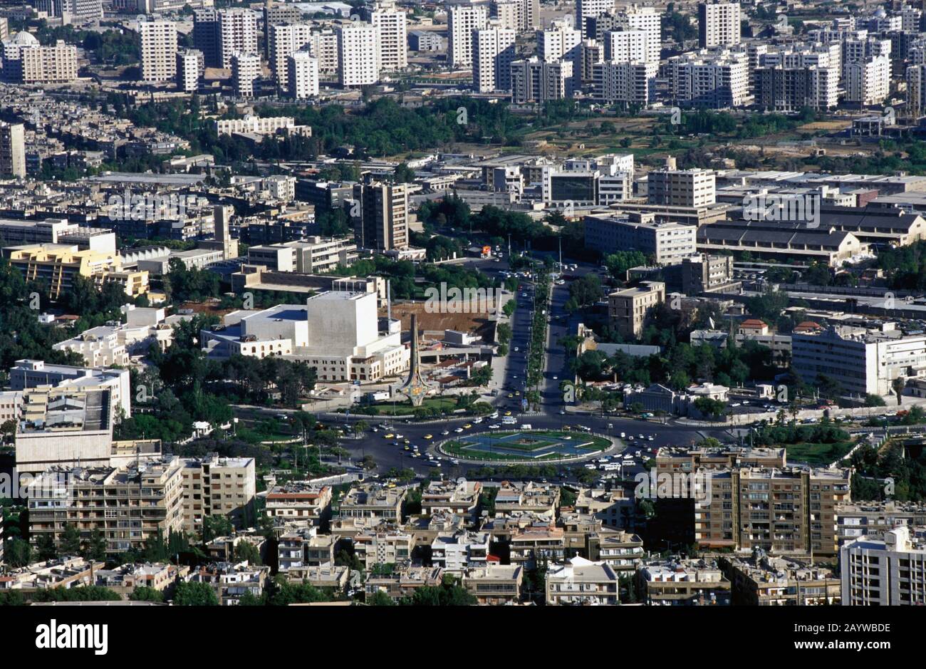 Aerial view city damascus syria hi-res stock photography and images - Alamy