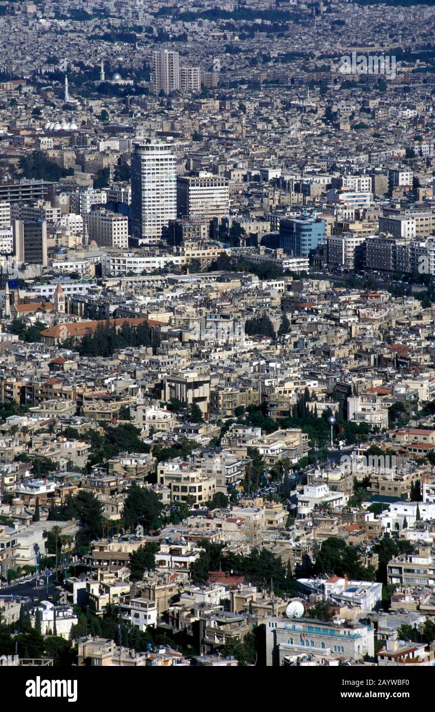 Aerial view city damascus syria hi-res stock photography and images - Alamy
