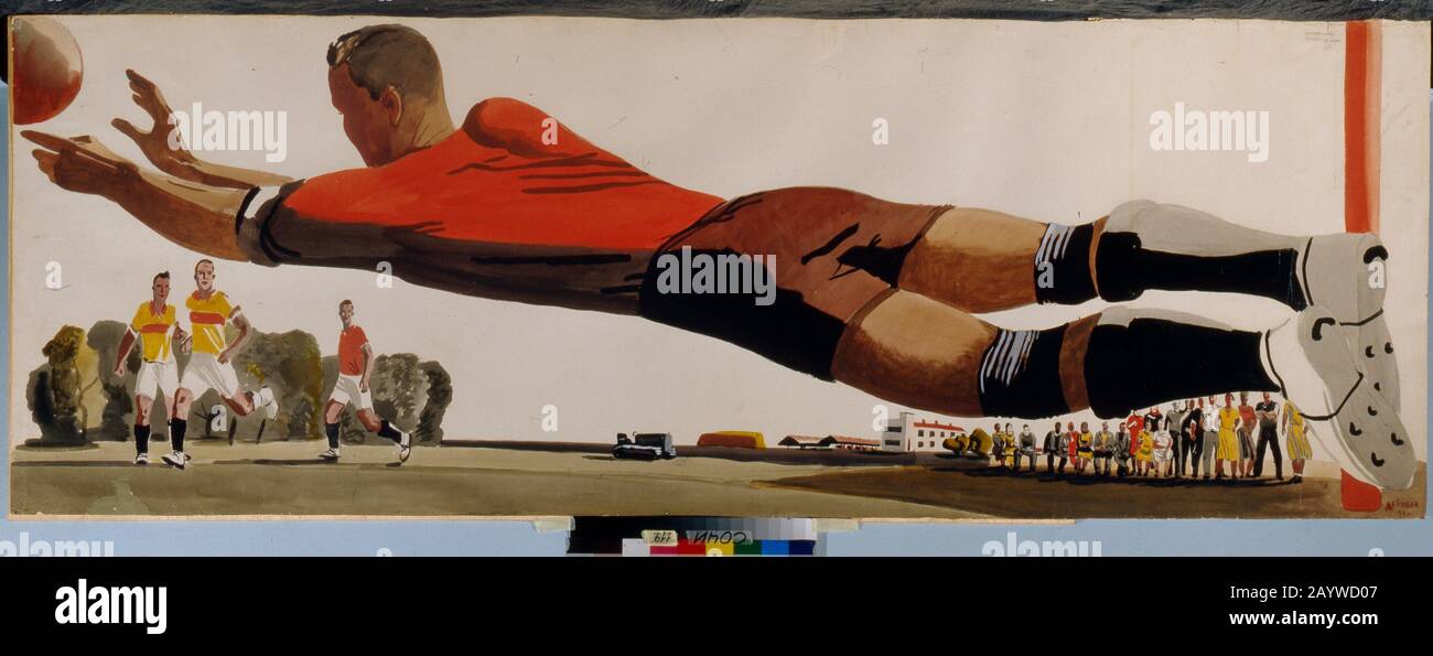 Goalkeeper (Sketch). Museum: State Art Museum, Sotchi. Author ...