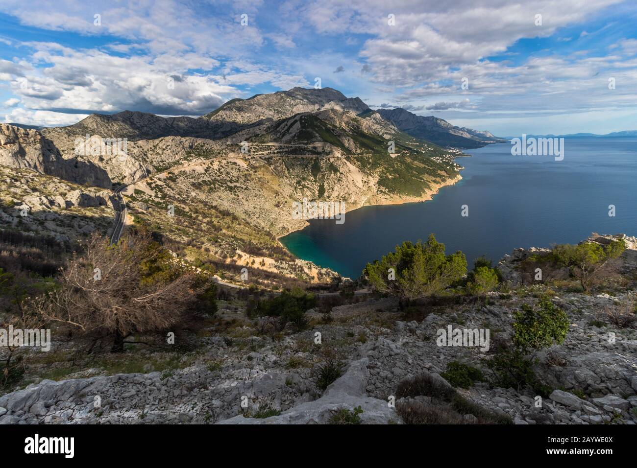 Amazing view from the mountain Stock Photo - Alamy