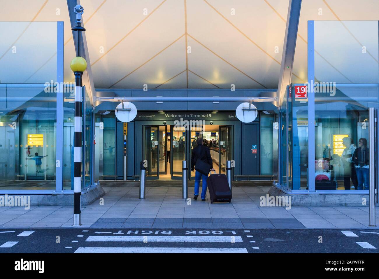 Heathrow Airport ,Treminal 5, Departures area, also known as London ...
