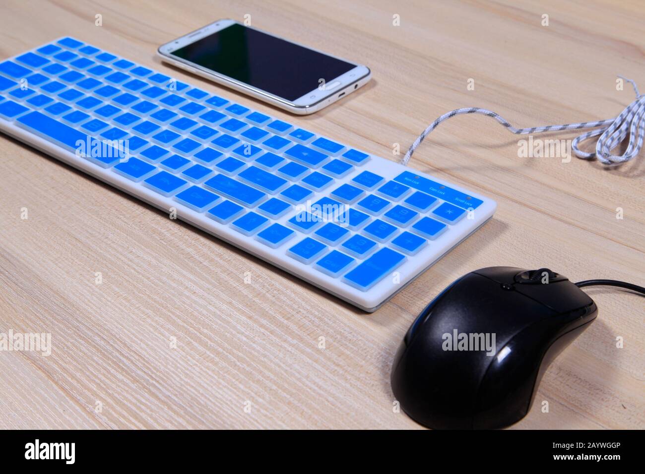 The keyboard and mouse Stock Photo - Alamy