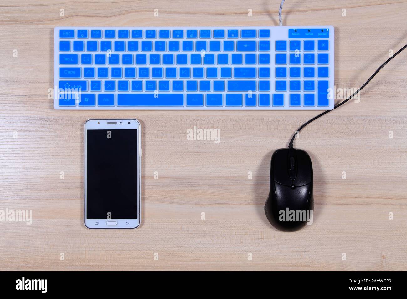 The keyboard and mouse Stock Photo - Alamy