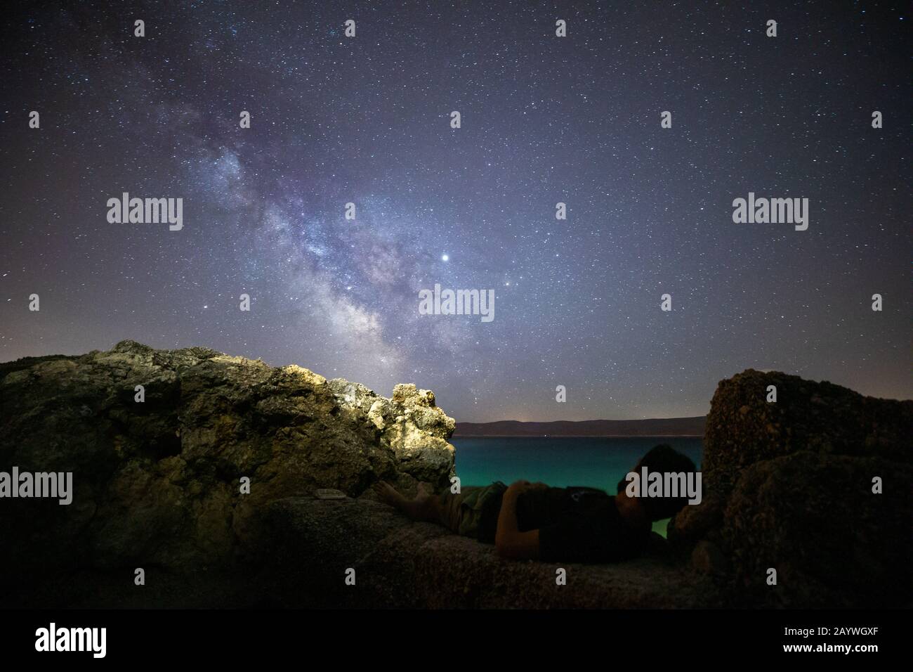 Milky way on the beach hi-res stock photography and images - Alamy