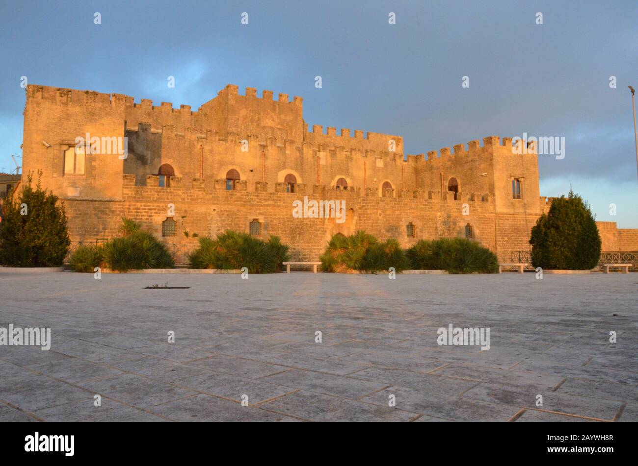 The Castle of Partanna, Sicily Stock Photo - Alamy