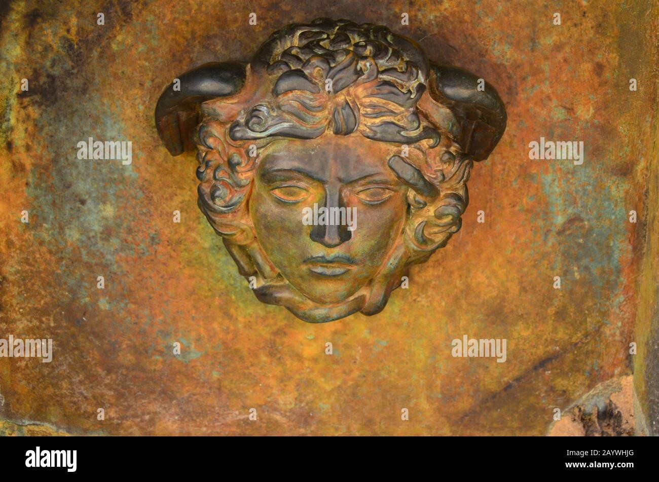 The statue in the archeological area of Agrigento Stock Photo - Alamy