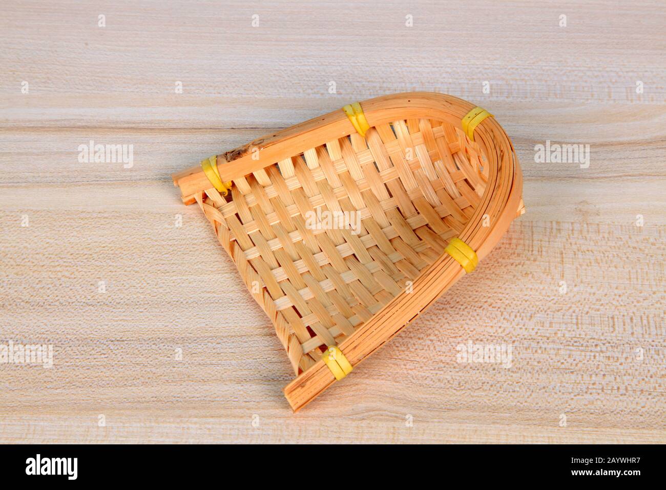 Woven items on white background Stock Photo - Alamy