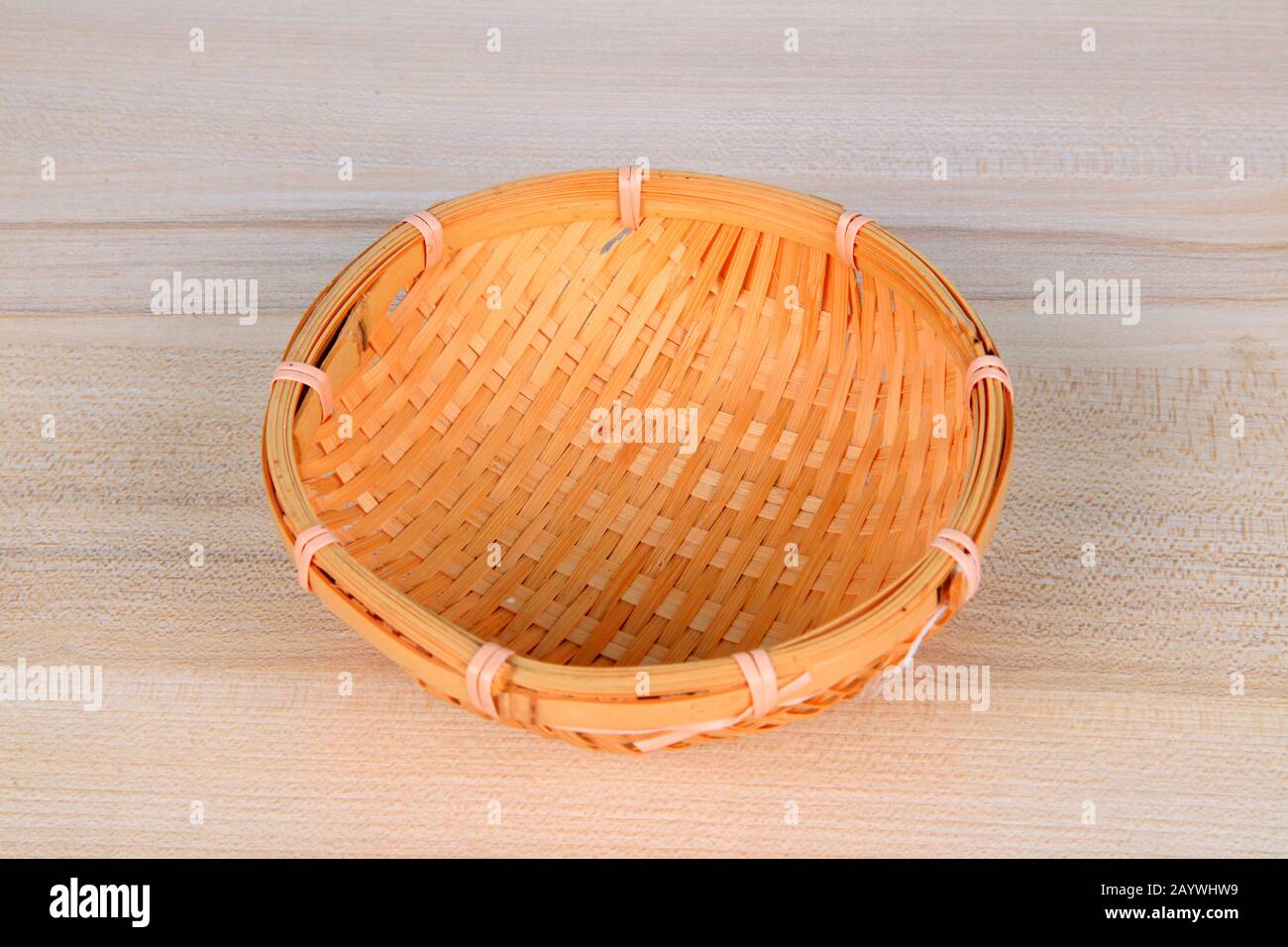 Woven items on white background Stock Photo - Alamy