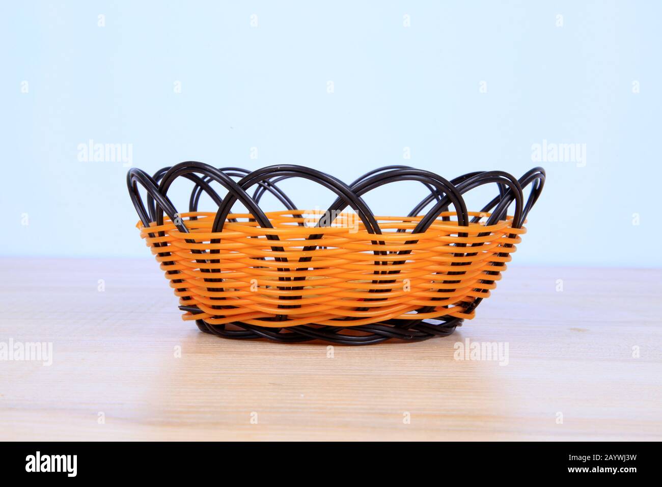 Woven items on white background Stock Photo - Alamy