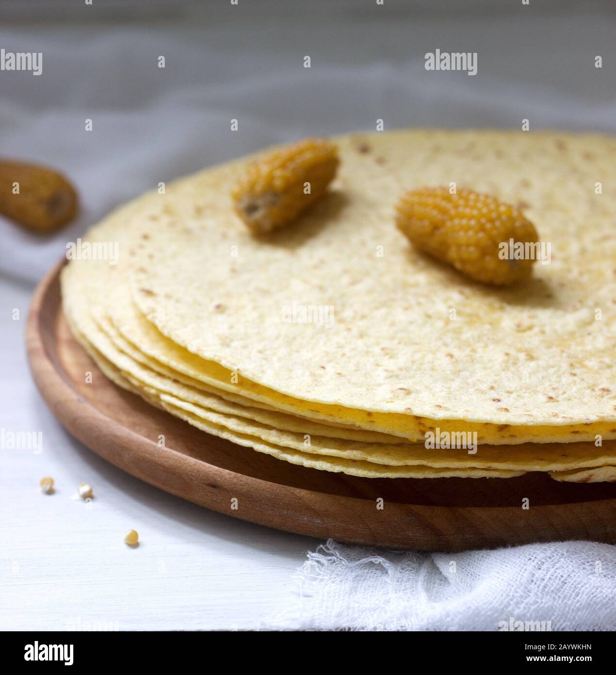 Corn tortillas stack hi-res stock photography and images - Alamy