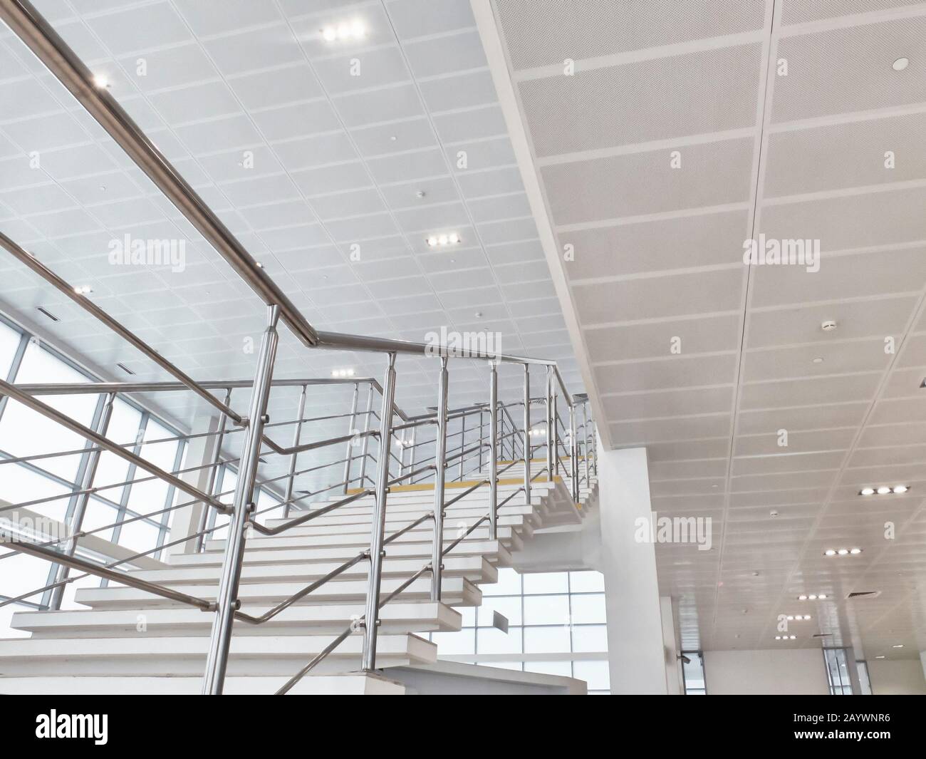 Chrome metal handrail hand rail hi-res stock photography and images - Alamy