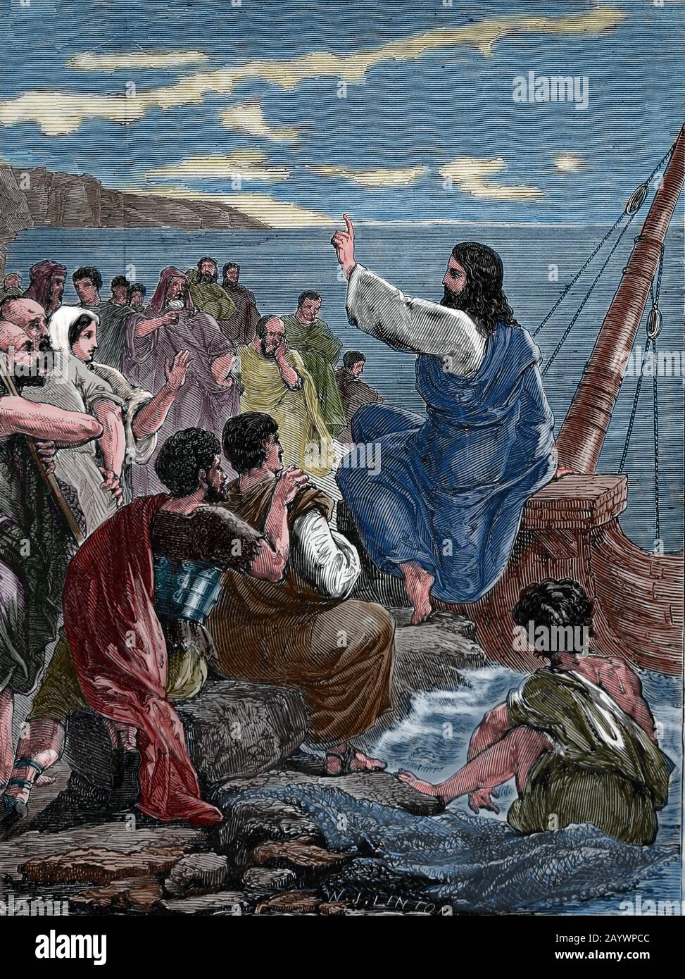 Jesus Preaching The Gospel